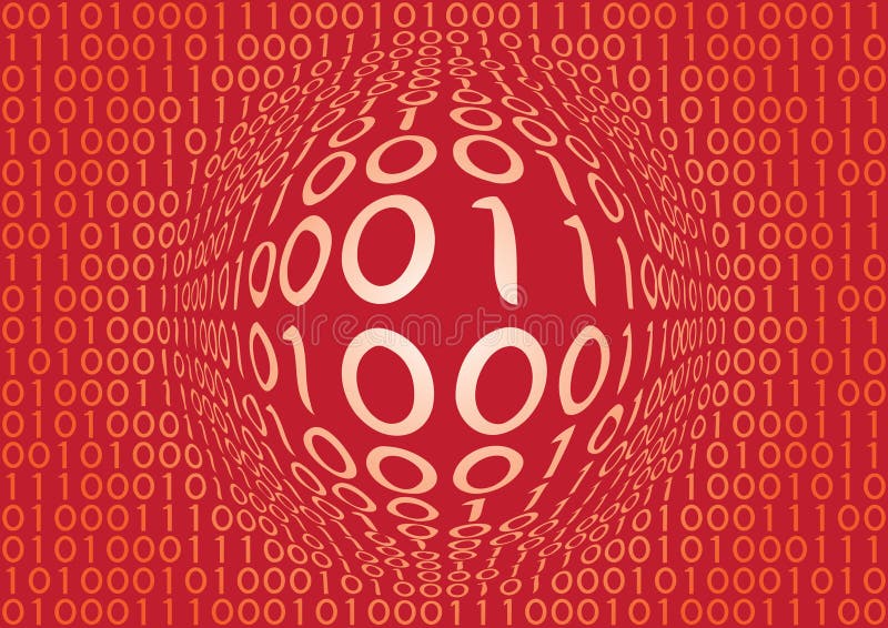 Binary stock vector. Illustration of digitally, computer - 11195569