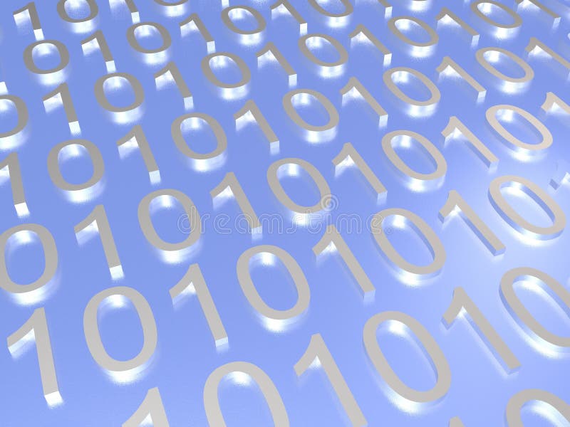 Binary code matrix stock illustration. Illustration of technology ...