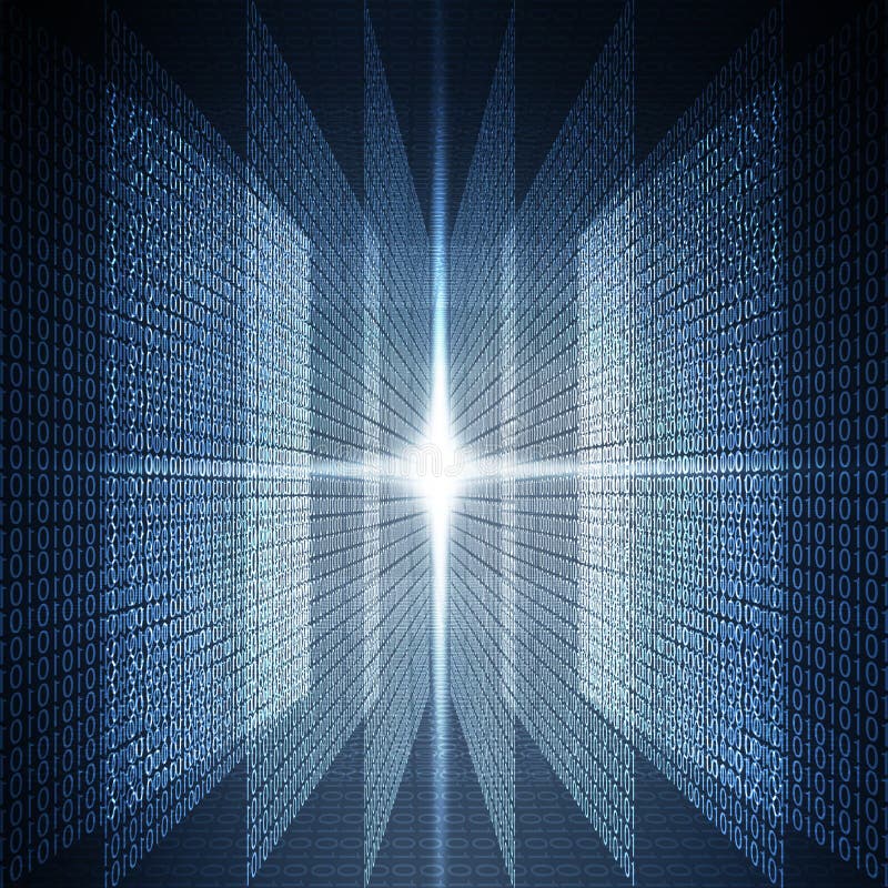 Binary abstract background stock illustration. Illustration of chart ...
