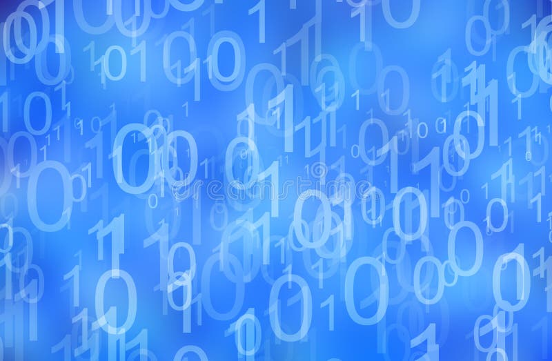 Binary Background - Technology Stock Illustration - Illustration of ...