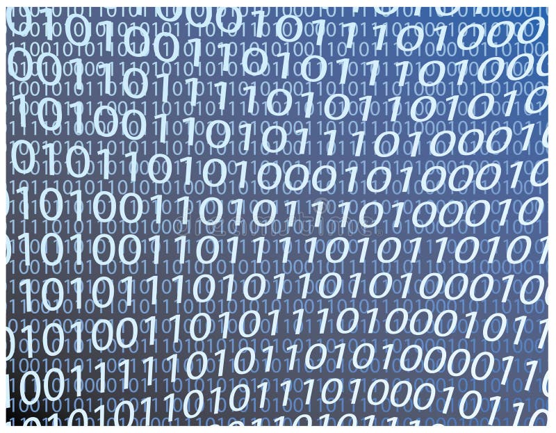 Binary Matrix Code Computer Data Stream Digital Security Codes And Gray Coding Information