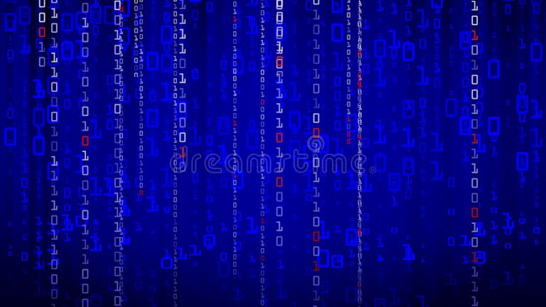 Binary Background. Data and Technology, Decryption and Encryption ...