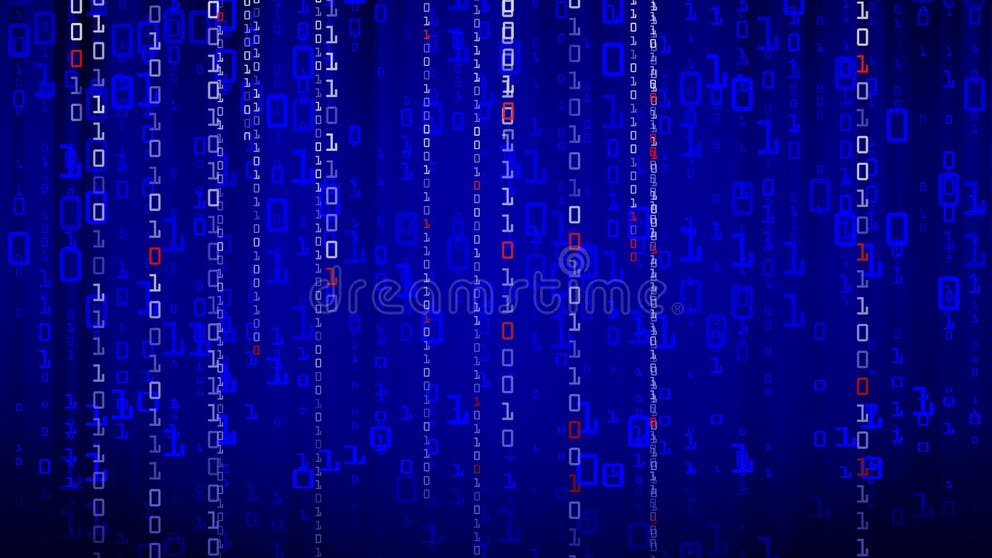 Binary Background. Data and Technology, Decryption and Encryption. Computer Background Numbers 1 ...