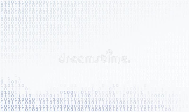 Binary Zeros and Ones on Green Background Stock Illustration ...