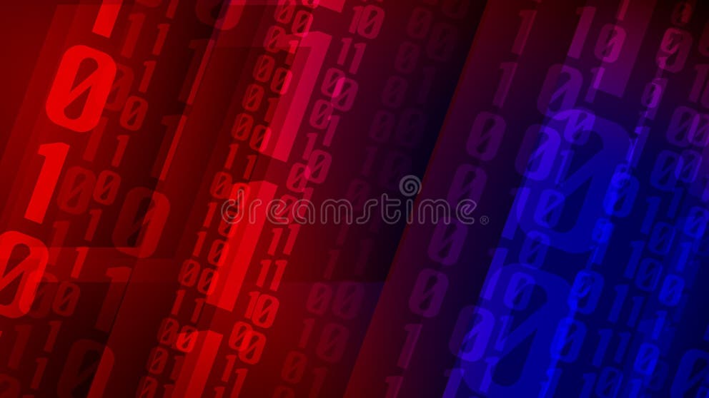 Binary Code Rectangles Digital Backdrop For Cyber Security Machine Learning And Big Data