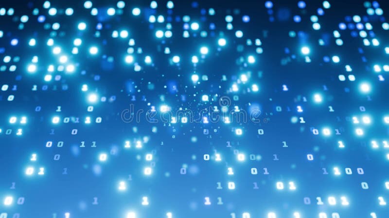 Binary Background. Virtual Reality. Blockchain Technology. Artificial ...