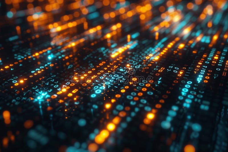 Binary Binary Theme Suitable for an Image Illustration or Background ...