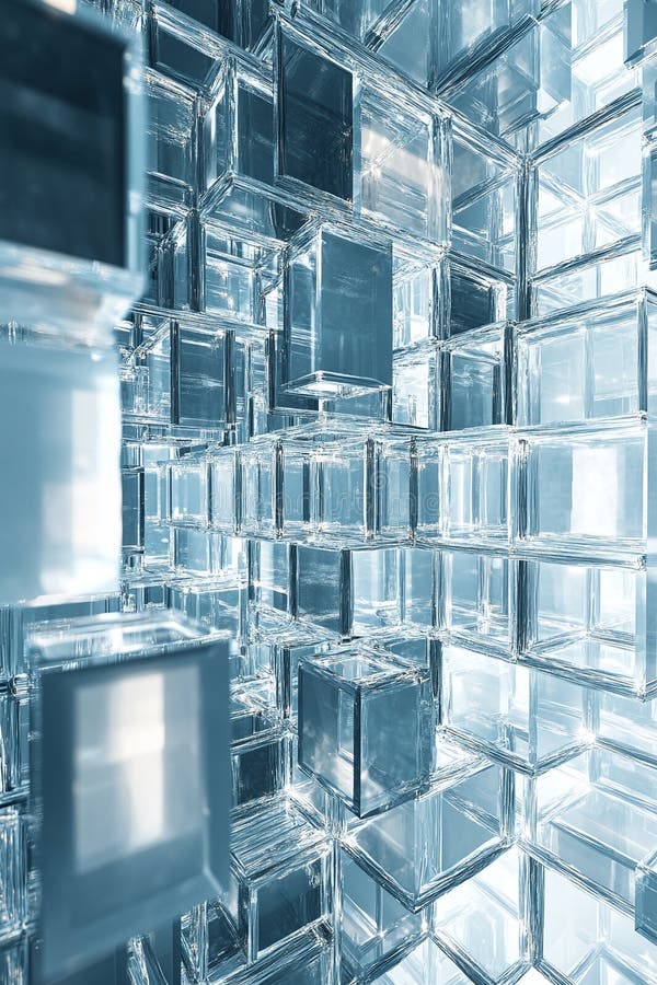 Binary Blocks Forming Patterns Stock Illustration - Illustration of ...