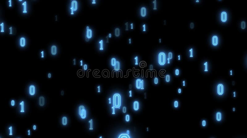 Binary Blue 0 1 for Hacker Background. Stock Footage - Video of graphic ...