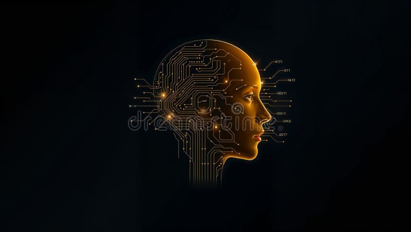Binary Bridge: the Human-AI Connection Stock Illustration ...