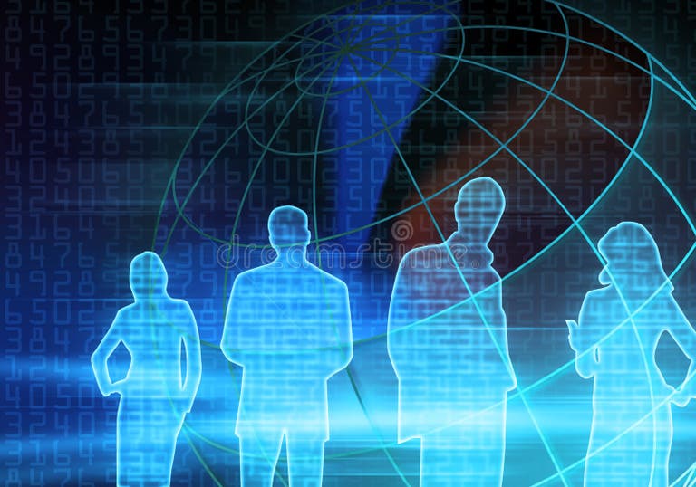 Binary Business People stock illustration. Illustration of deal - 6868515