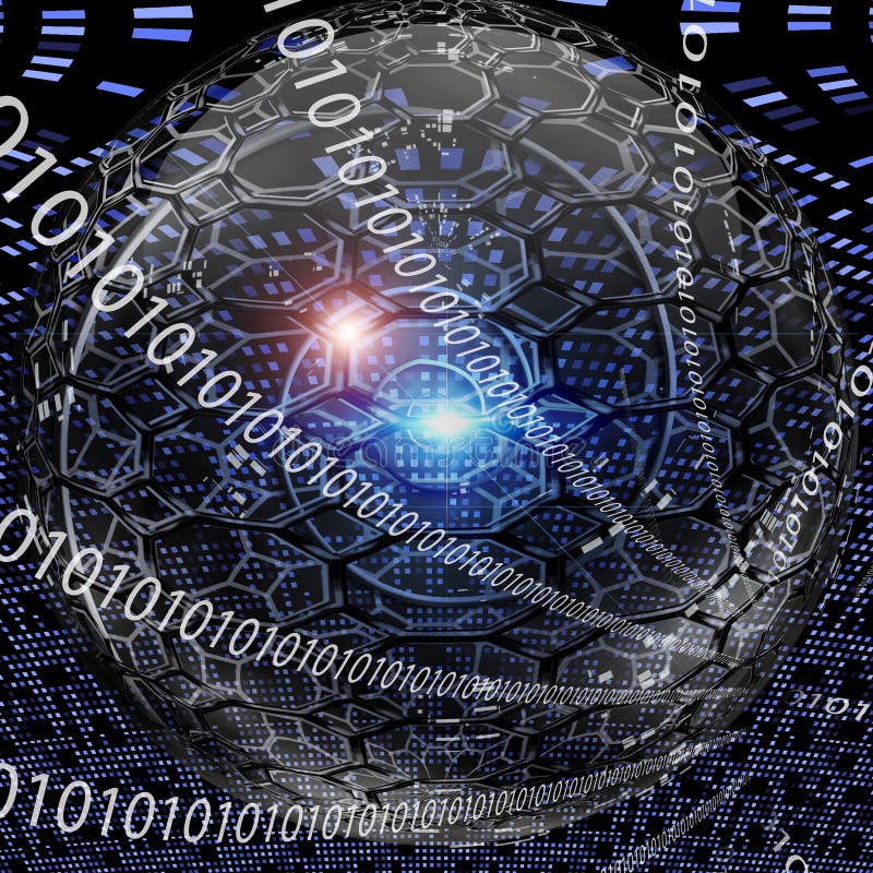 Binary Clock stock illustration. Illustration of electric - 20454579