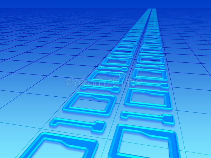 Binary code 003 stock illustration. Illustration of digital - 540127