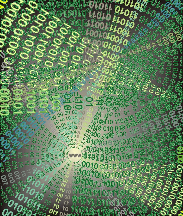 Binary code 2 stock vector. Illustration of digits, numbers - 8586236