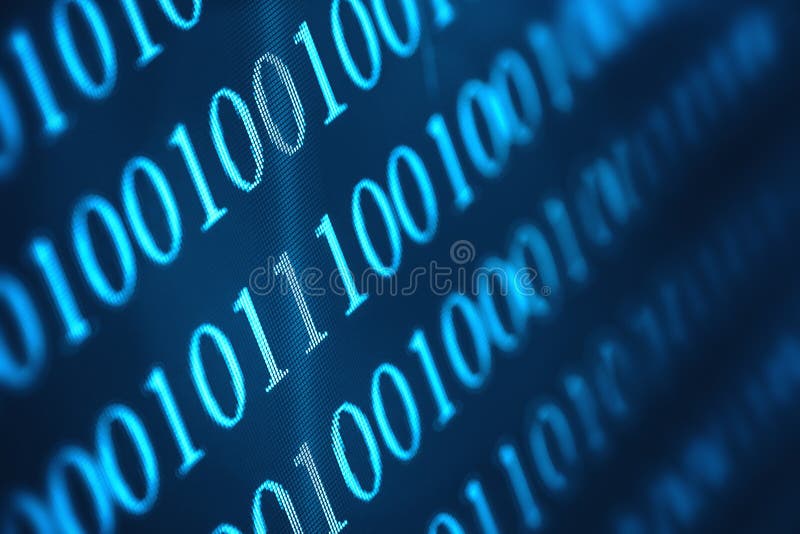 Binary Code Abstract Background. Modern Technology Internet Communication and Network Data Stock ...