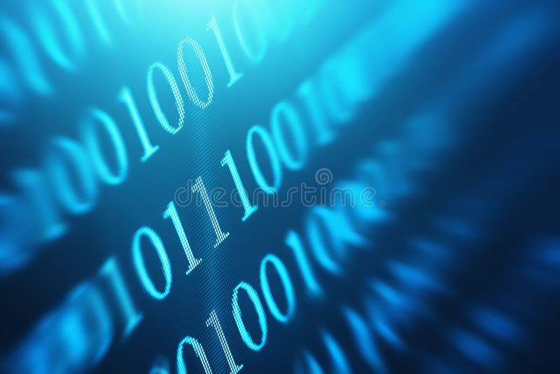 Binary Code Abstract Background. Modern Technology Internet ...