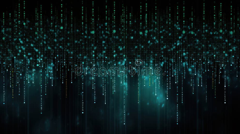 Binary Code Abstract on Digital Technology Background in the Making ...