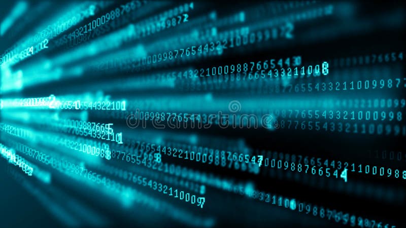 Binary Code Abstract Technology Background Big Data Coding Or Hacker Concept Binary Code