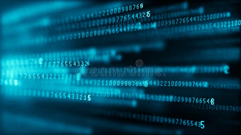 Binary Code Abstract Technology Background. Big Data. Coding or Hacker ...
