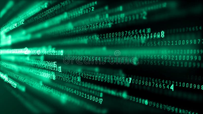 Binary Code Abstract Technology Background. Big Data. Coding or Hacker ...