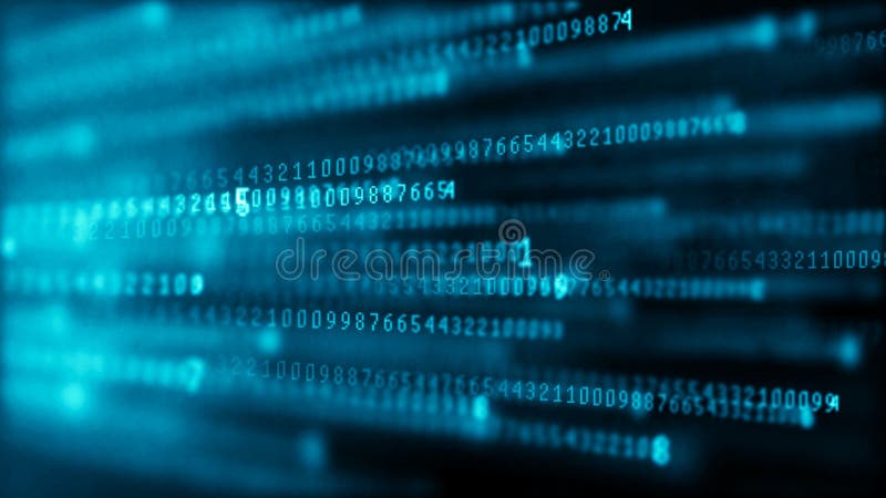 Binary Code Abstract Technology Background Big Data Coding Or Hacker Concept Binary Code