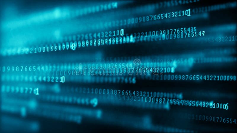 Binary Code Abstract Technology Background Big Data Coding Or Hacker Concept Binary Code
