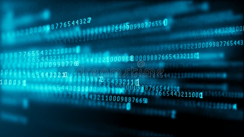 Binary Code Abstract Technology Background. Big Data. Coding or Hacker ...