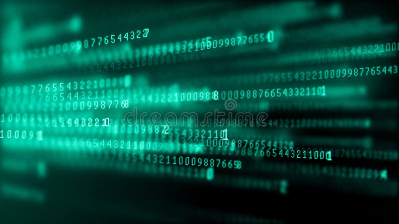 Binary Code Abstract Technology Background Big Data Coding Or Hacker Concept Binary Code