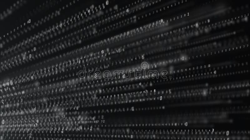 Binary Code Abstract Technology Background Big Data Coding Or Hacker Concept Binary Code
