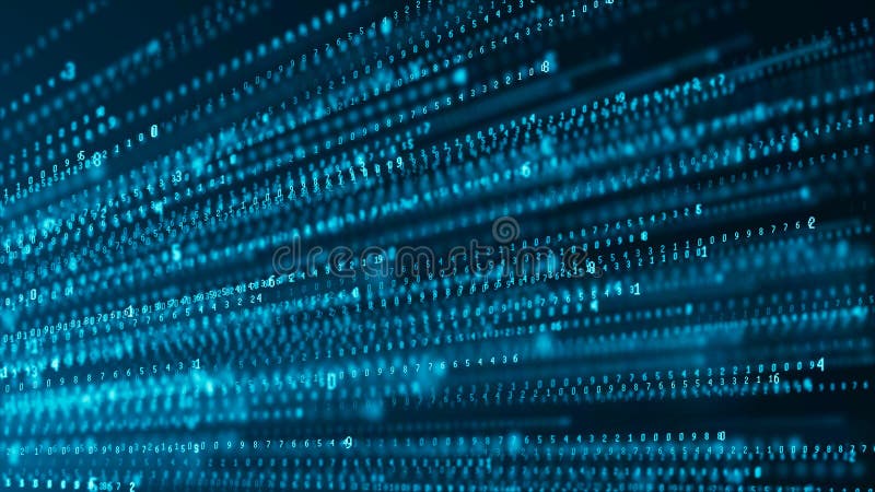 Binary Code Abstract Technology Background Big Data Coding Or Hacker Concept Binary Code