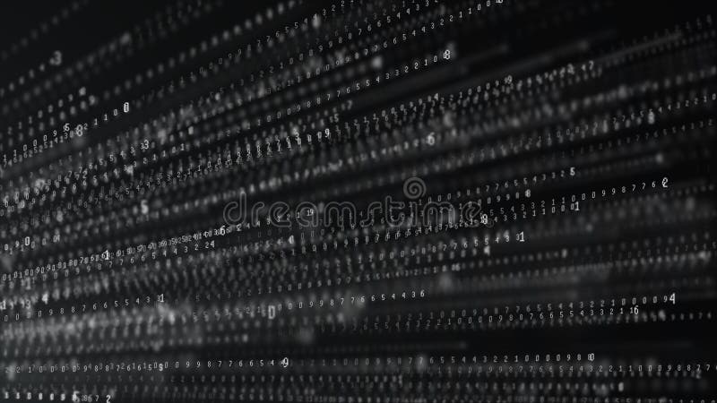 Binary Code Abstract Technology Background. Big Data. Coding or Hacker ...
