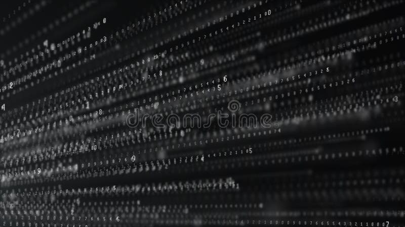 Binary Code Abstract Technology Background Big Data Coding Or Hacker Concept Binary Code