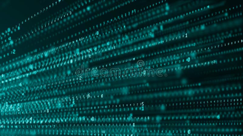 Binary Code Abstract Technology Background. Big Data. Coding or Hacker ...