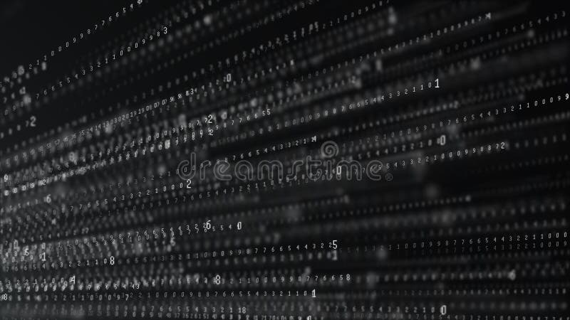 Binary Code Abstract Technology Background Big Data Coding Or Hacker Concept Binary Code