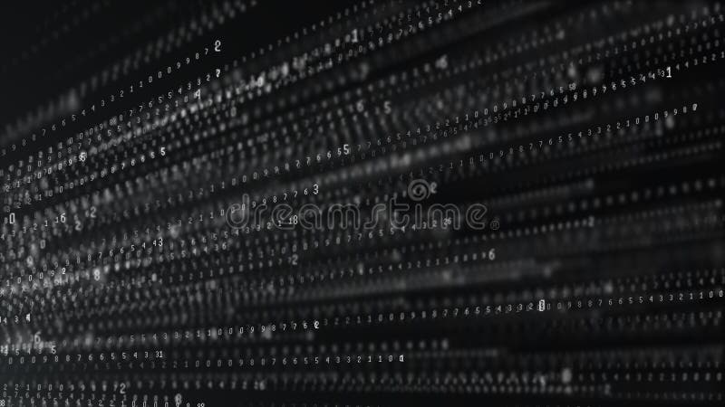 Binary Code Abstract Technology Background Big Data Coding Or Hacker Concept Binary Code