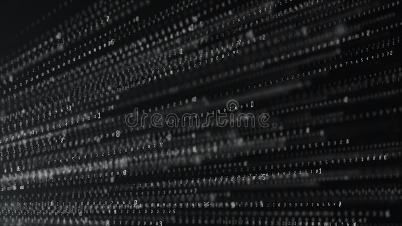 Binary Code Abstract Technology Background Big Data Coding Or Hacker Concept Binary Code