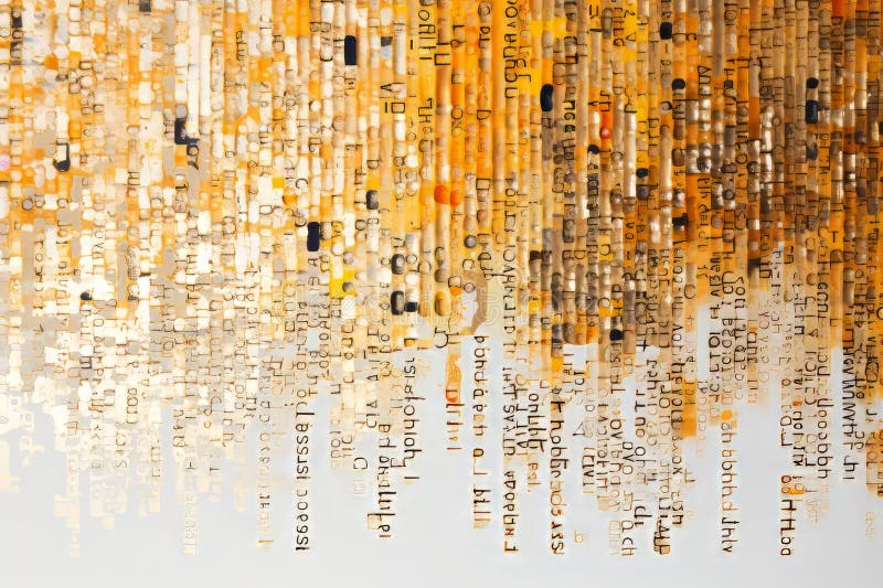 Binary Code Abstraction Minimalist Art Depicting The Essence Of Data Engineering Stock