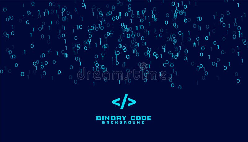 Binary Code Algorithm Digital Data Background Stock Vector Illustration Of Code Tech 210382055