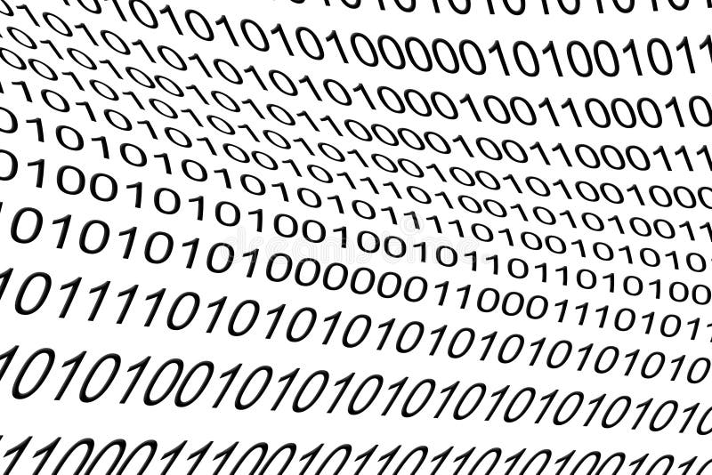Binary Matrix Code Computer Data Stream Digital Security Codes And Gray Coding Information