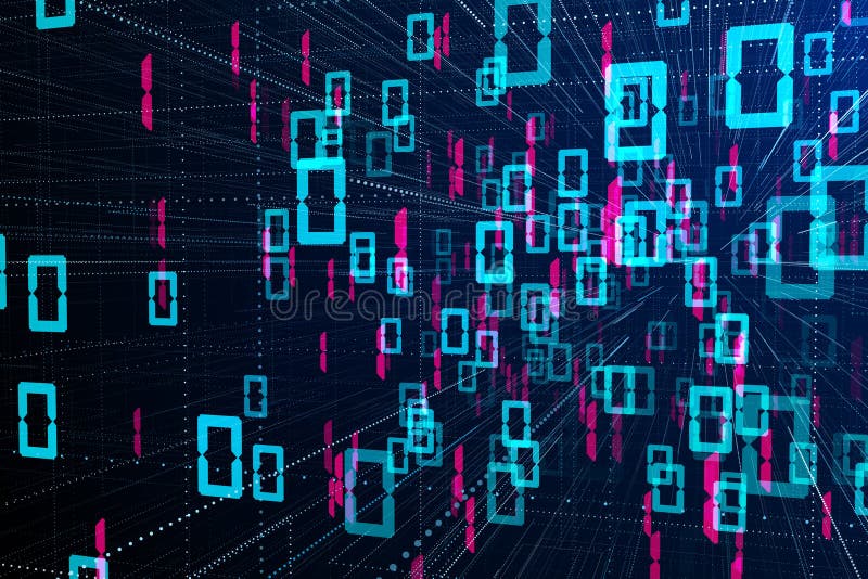 Binary Code Background Stock Illustration Illustration Of Innovation 105098562