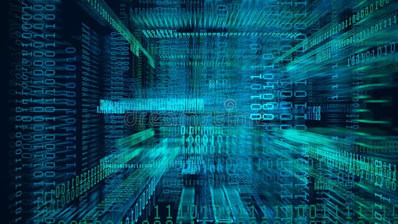 Binary Code Background. Cloud Computing, IOT and Artificial ...