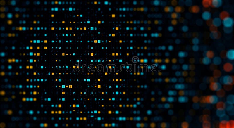 Binary code background stock illustration. Illustration of data - 155698602
