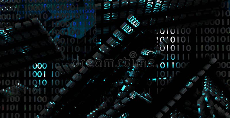 Binary Code Background. Concept of Big Data and Artificial Intelligence ...