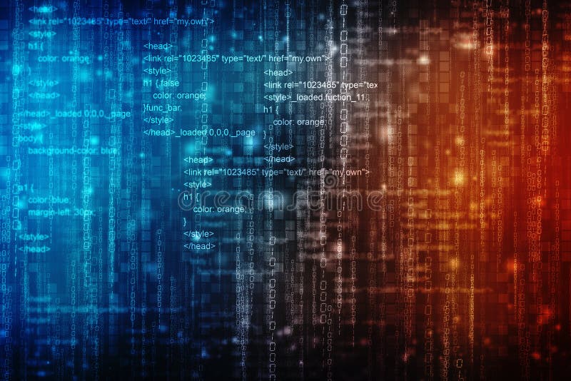 Binary Code Background, Digital Abstract Technology Background Stock ...