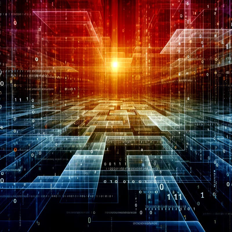 Digital Abstract Technology Background Binary Speed Communications ... Digital Abstract Technology Background Binary Speed Communications ...
