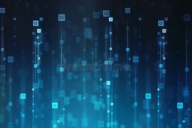 Binary Code Background, Digital Abstract Technology Background Stock ...