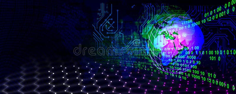 Binary Code Background Digital Abstract Technology Background Java Coding Stock Illustration