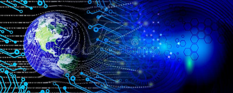 Binary Code Background Digital Abstract Technology Background Java Coding Stock Illustration