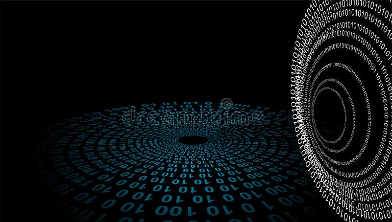 Binary Code Background, Digital Abstract Technology Background. Java, Coding. Stock Illustration ...