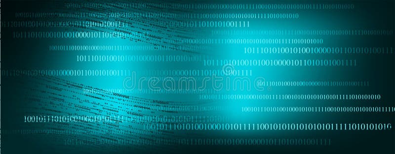 Binary Code Background, Digital Abstract Technology Background. Java, Coding Stock Illustration ...